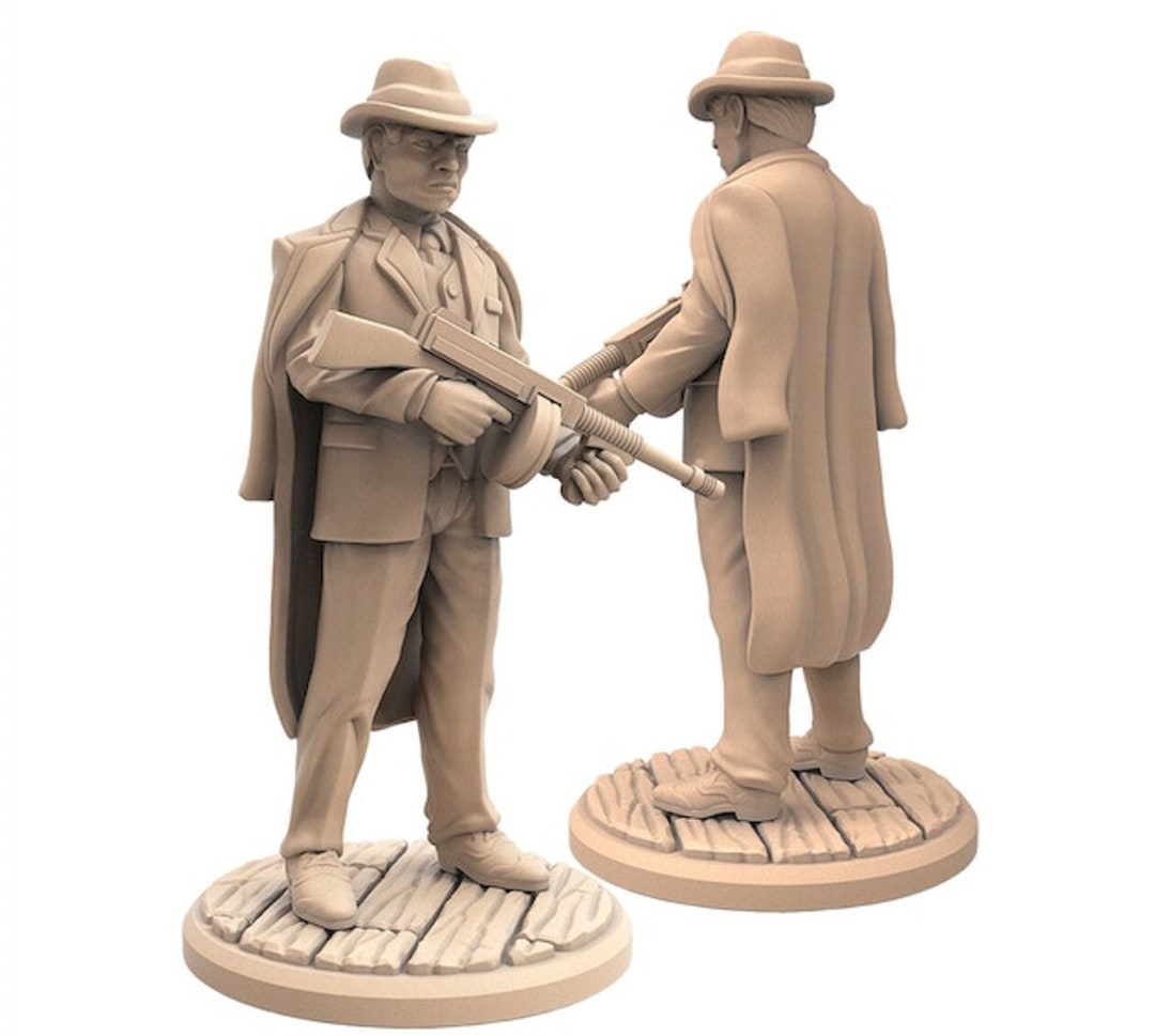 Gangster Miniature - Adaevy Creations - 28mm / 32mm / 36mm - Etsy