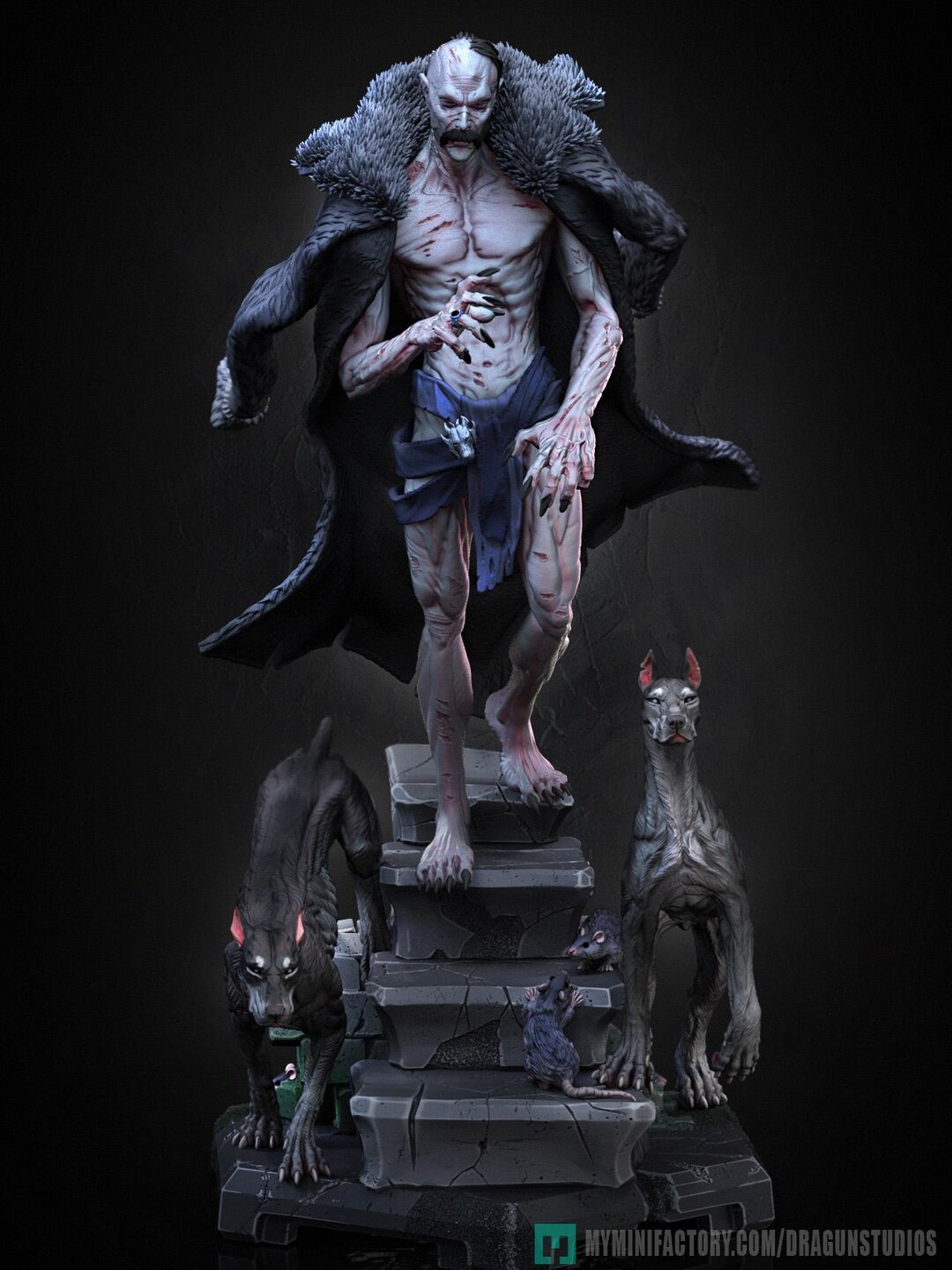 Count Orlok Miniature - Dragun Studios - 70mm / 123mm - Etsy