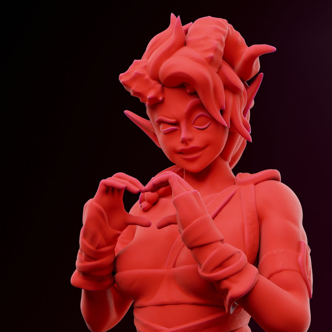 Carla, Hot Hearted Tiefling Barbarian (standard & NSFW Variations ...