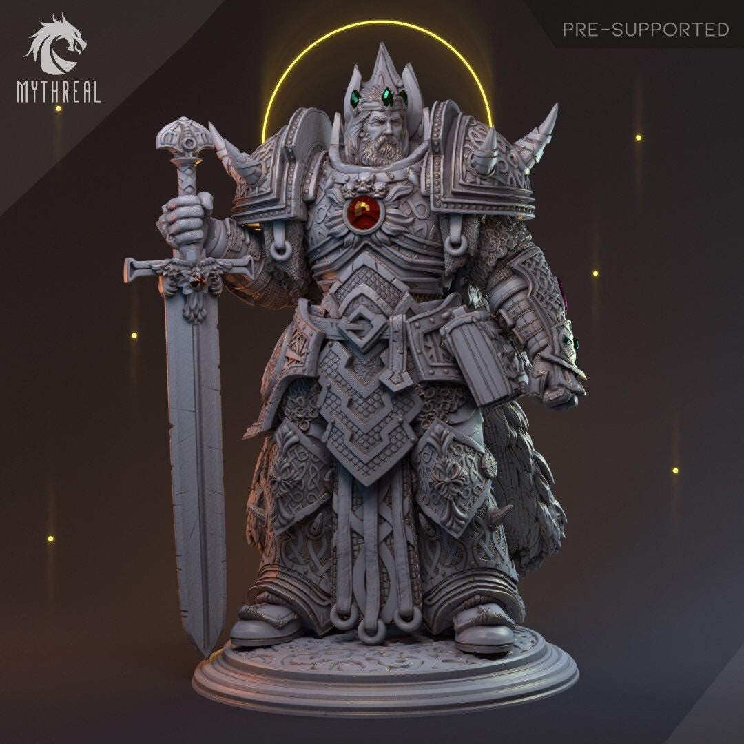 Uther Pendragon - Mythreal - 32mm / 75mm - Etsy