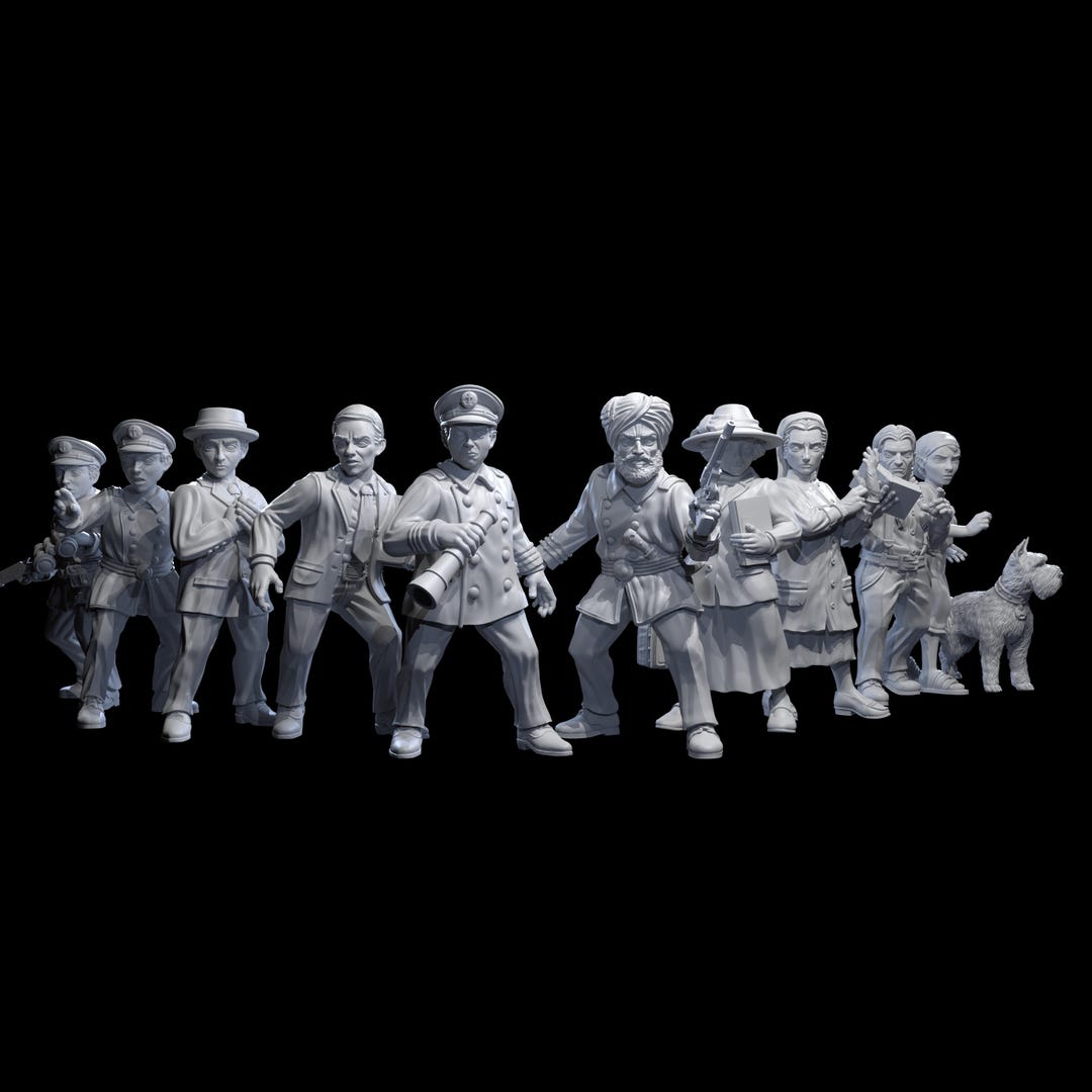 Unfathomable Character Miniatures Set - Adaevy Creations - 28mm / 32mm ...