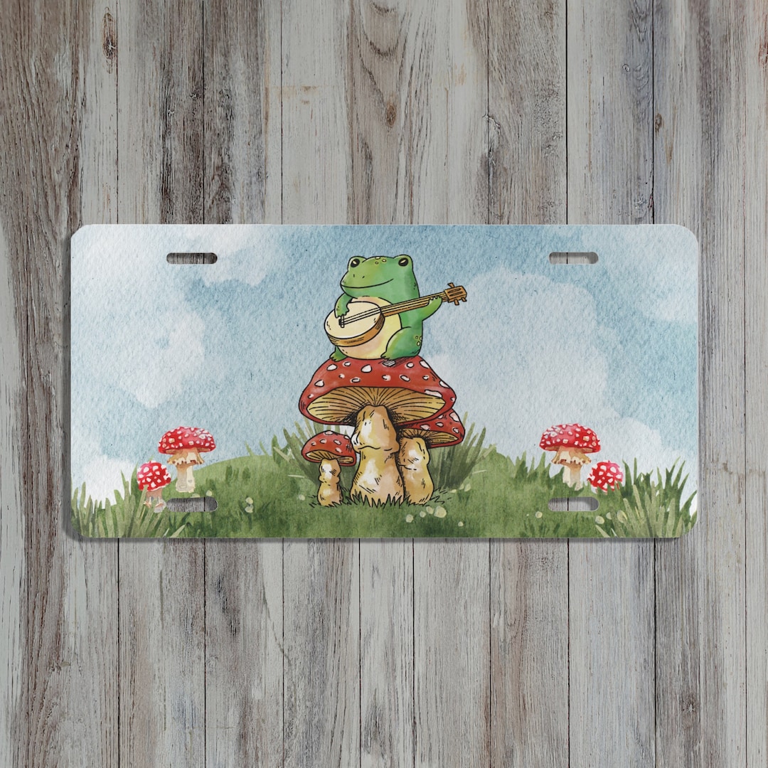 Cute Little Banjo Frog License Plate | Cute Car Accessories | Front Car ...