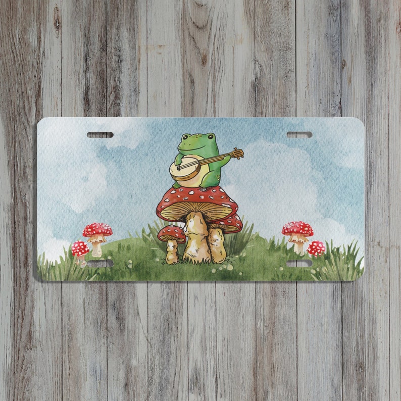 Cute Little Banjo Frog License Plate Cute Car Accessories - Etsy
