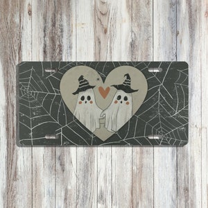 Ghost Couple Love License Plate | Unique Car Accessories for Her | Cute ...