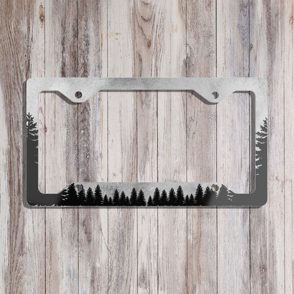 Front License Plate Forest - Etsy