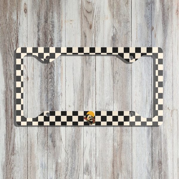Back Licence Plate Frame of Skulls - Etsy