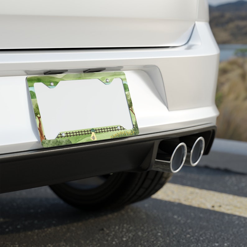 Cute UFO Beam Cow Slim License Plate Frame | Silly Unique Car ...