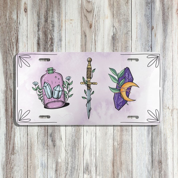 Front License Plate Witch - Etsy