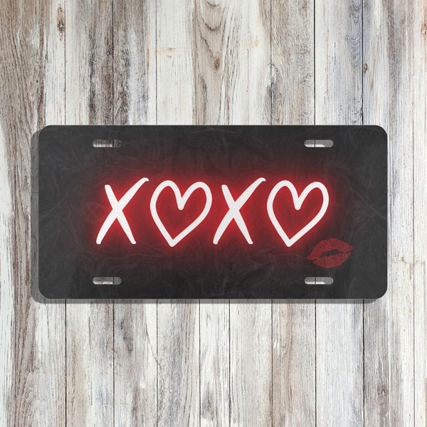 Kiss Lips Front License Plate - Etsy
