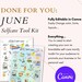 June Self Care Handout, Self Care Coaching Canva Template, Mental ...