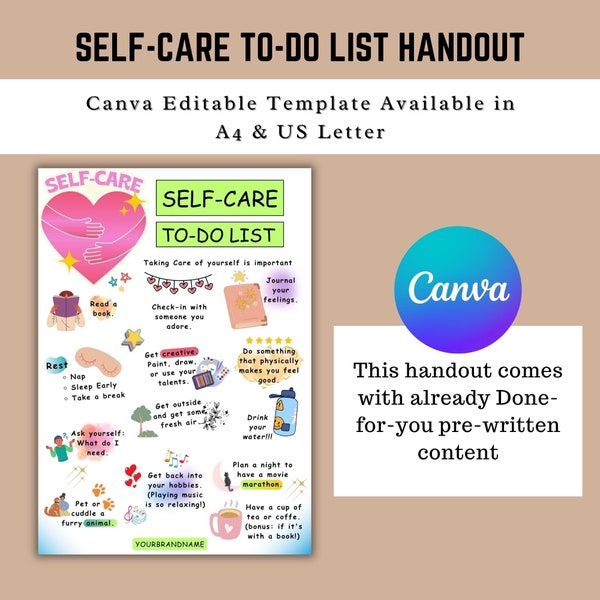 Self Care Print - Etsy