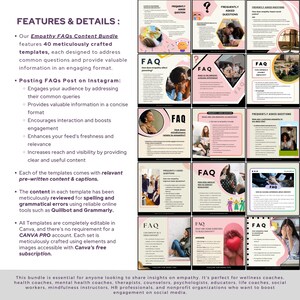 40 Empathy Faqs Instagram Templates, Social Skills Canva Template, Pre ...