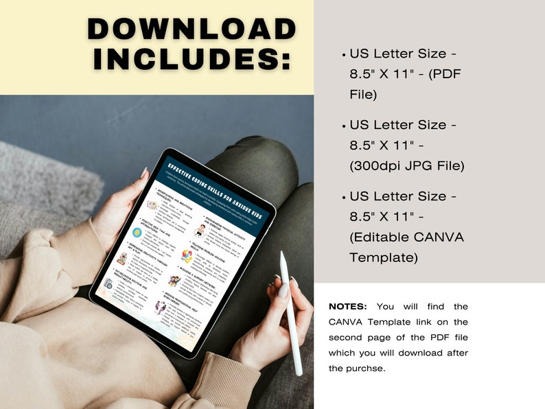 Anxiety Coping Skills Printable Poster, Anxiety Awareness Handouts ...