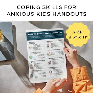 Anxiety Coping Skills Printable Poster, Anxiety Awareness Handouts ...