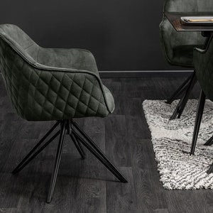 Design Stuhl LOFT Drehbar Braun Retro Design Gestell Schwarz - Etsy.de