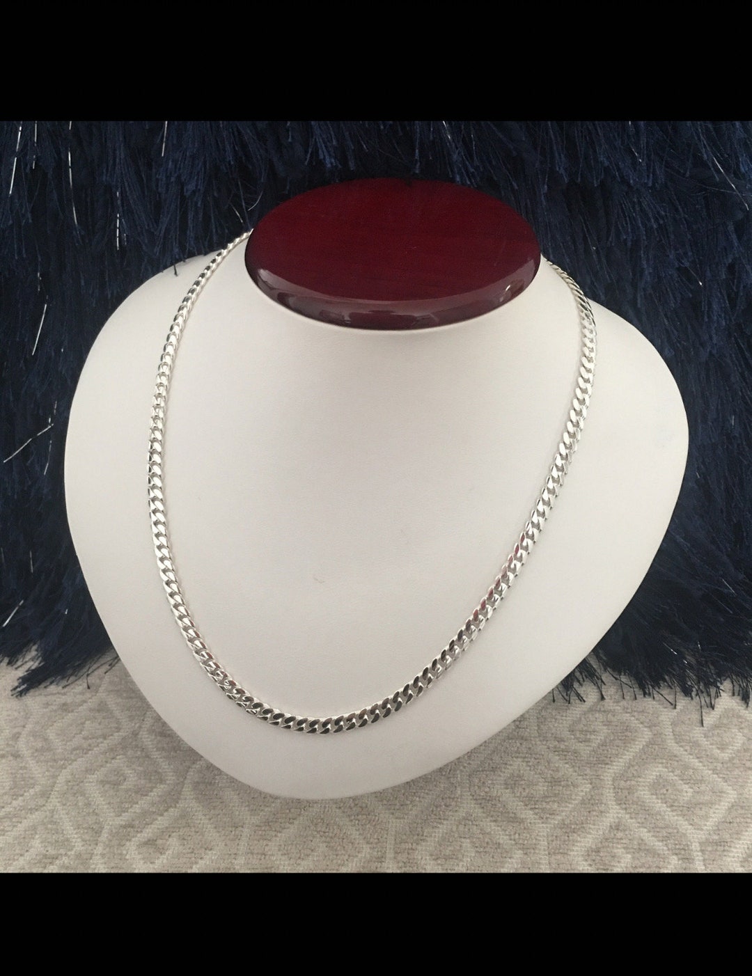 4mm 22inch Pure Solid 999 Silver Hand Made Cuban Link - Etsy