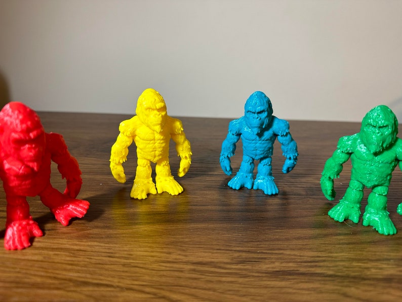 3d Printed Articulated Gorilla/giant Monkey/ape - Etsy