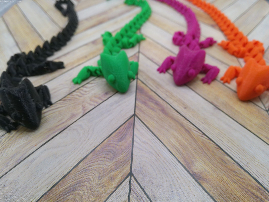 3d Printed Articulated Lizard Dragon - Etsy