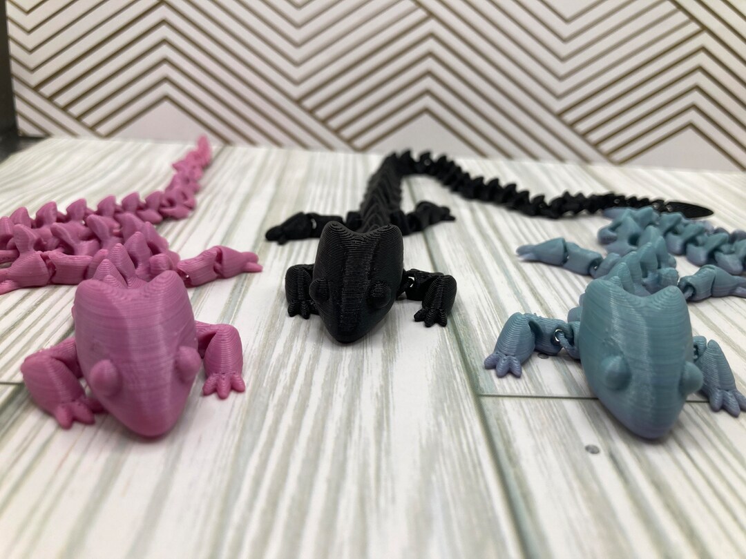 3d Printed Articulated Lizard Dragon - Etsy