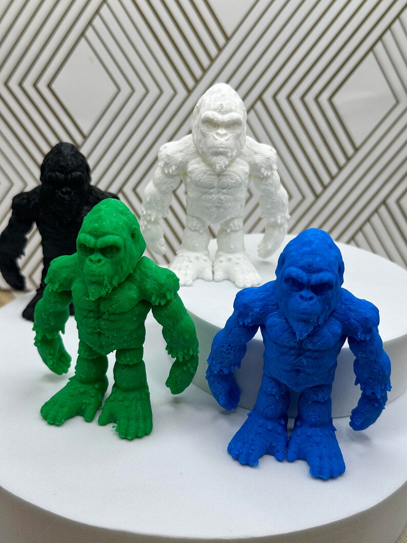 3d Printed Articulated Gorilla/giant Monkey/ape - Etsy
