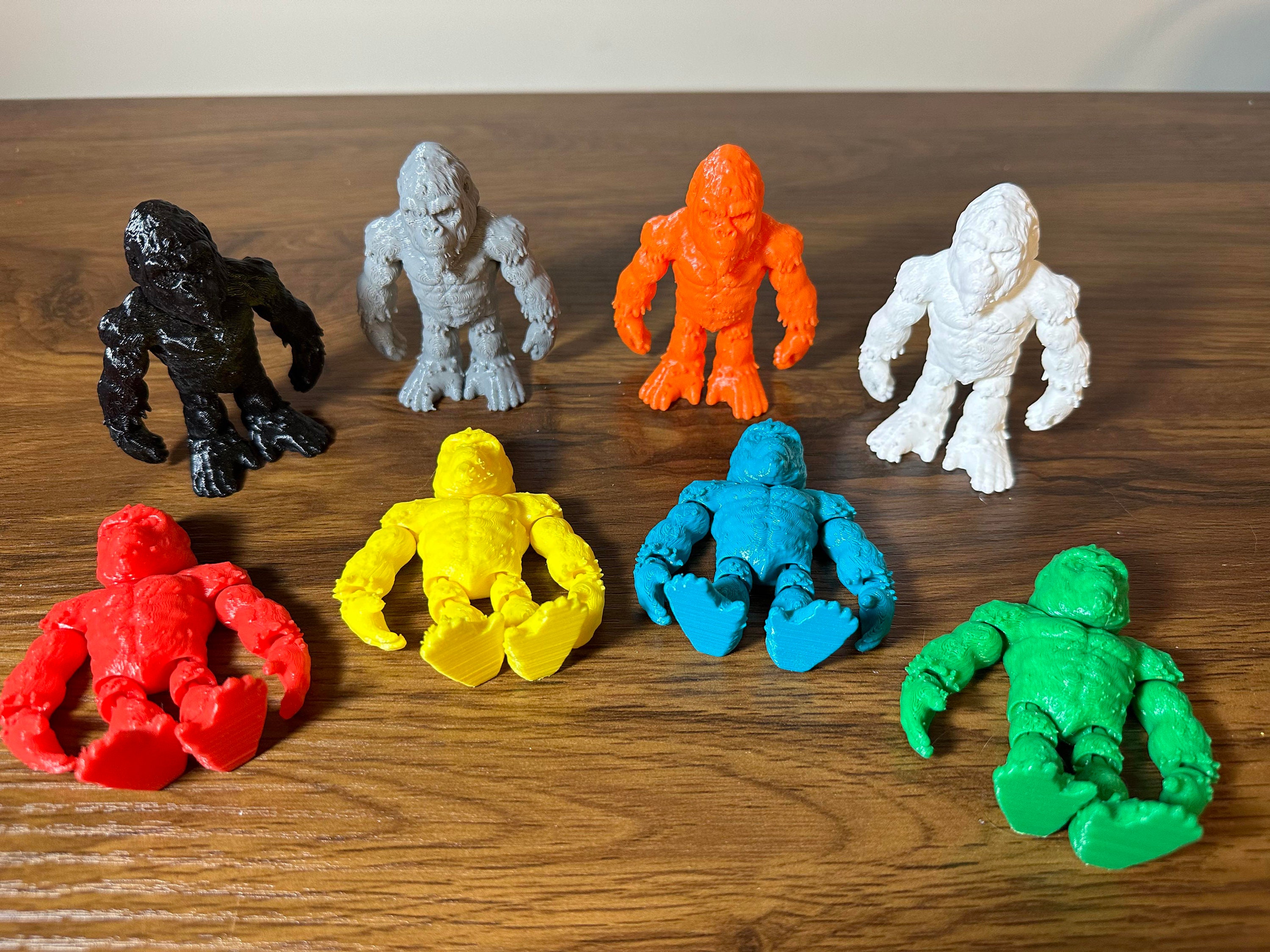 3d Printed Articulated Gorilla/giant Monkey/ape - Etsy