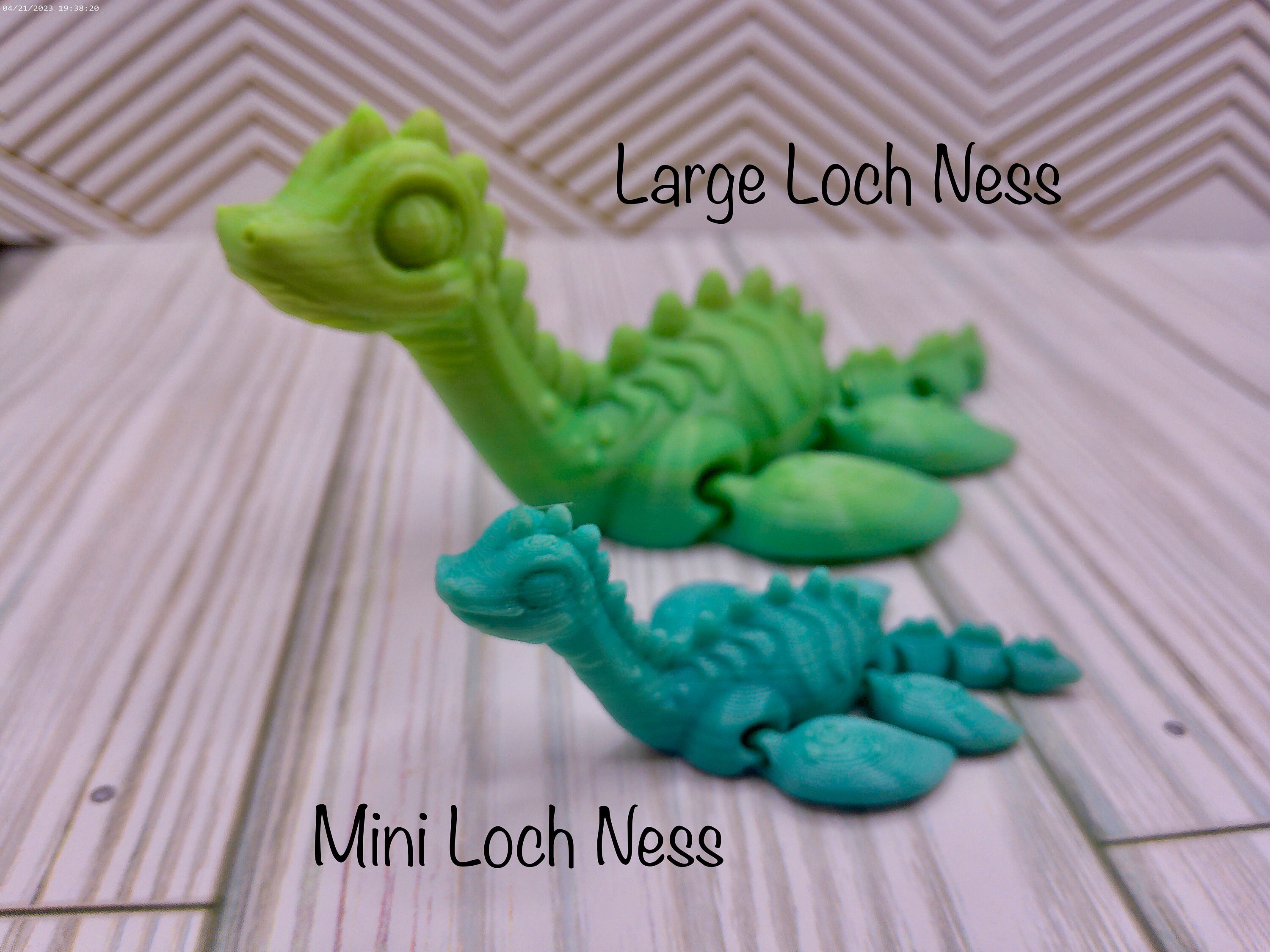 3d Printed Articulated Large/mini Nessie/loch Ness Monster - Etsy