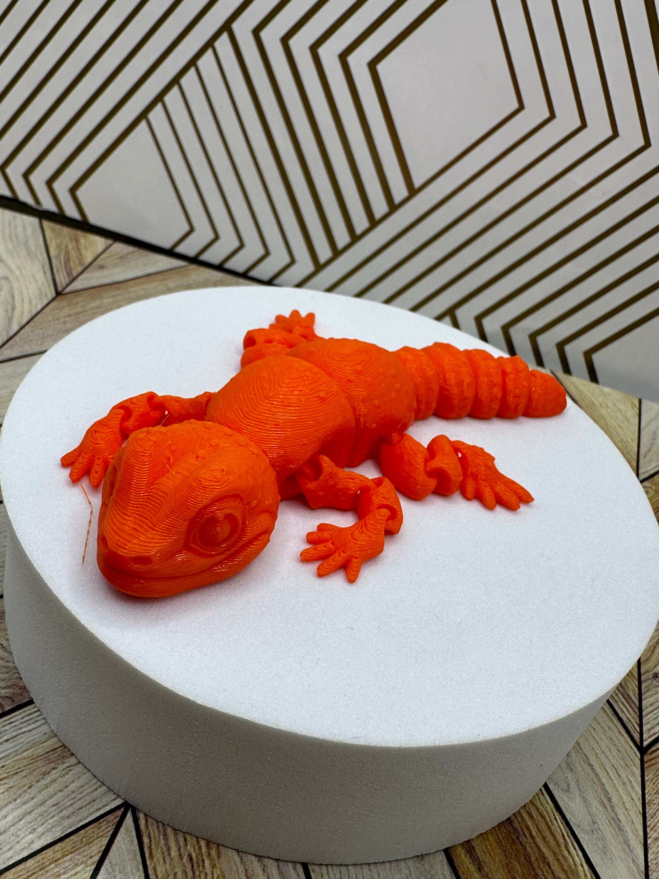 3d Printed Articulated Leopard Gecko/ Lizard 3in. - Etsy