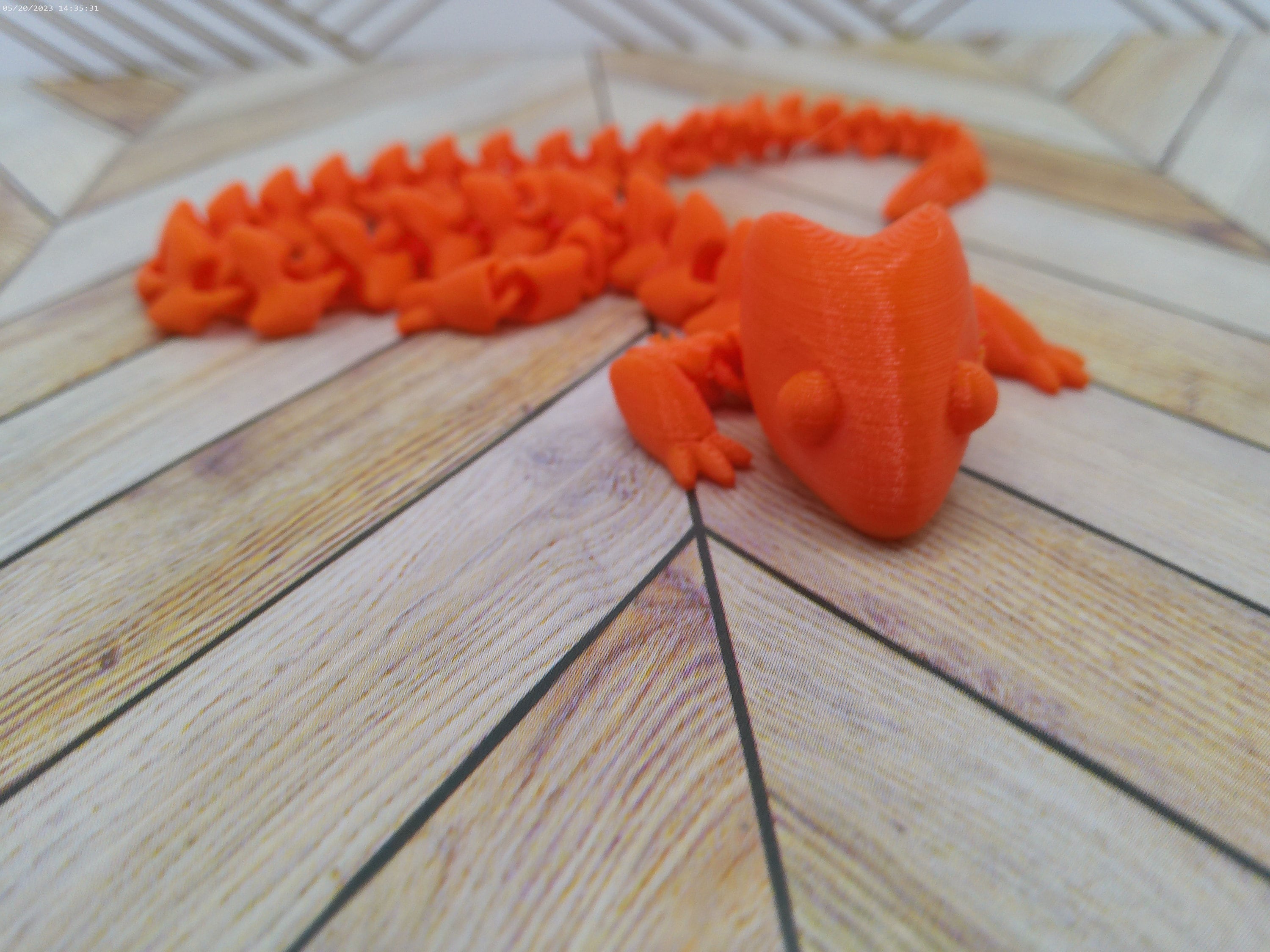 3d Printed Articulated Lizard Dragon - Etsy
