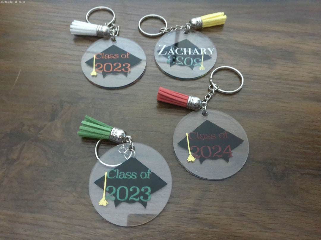 Graduation Cap class Of Keychains - Etsy