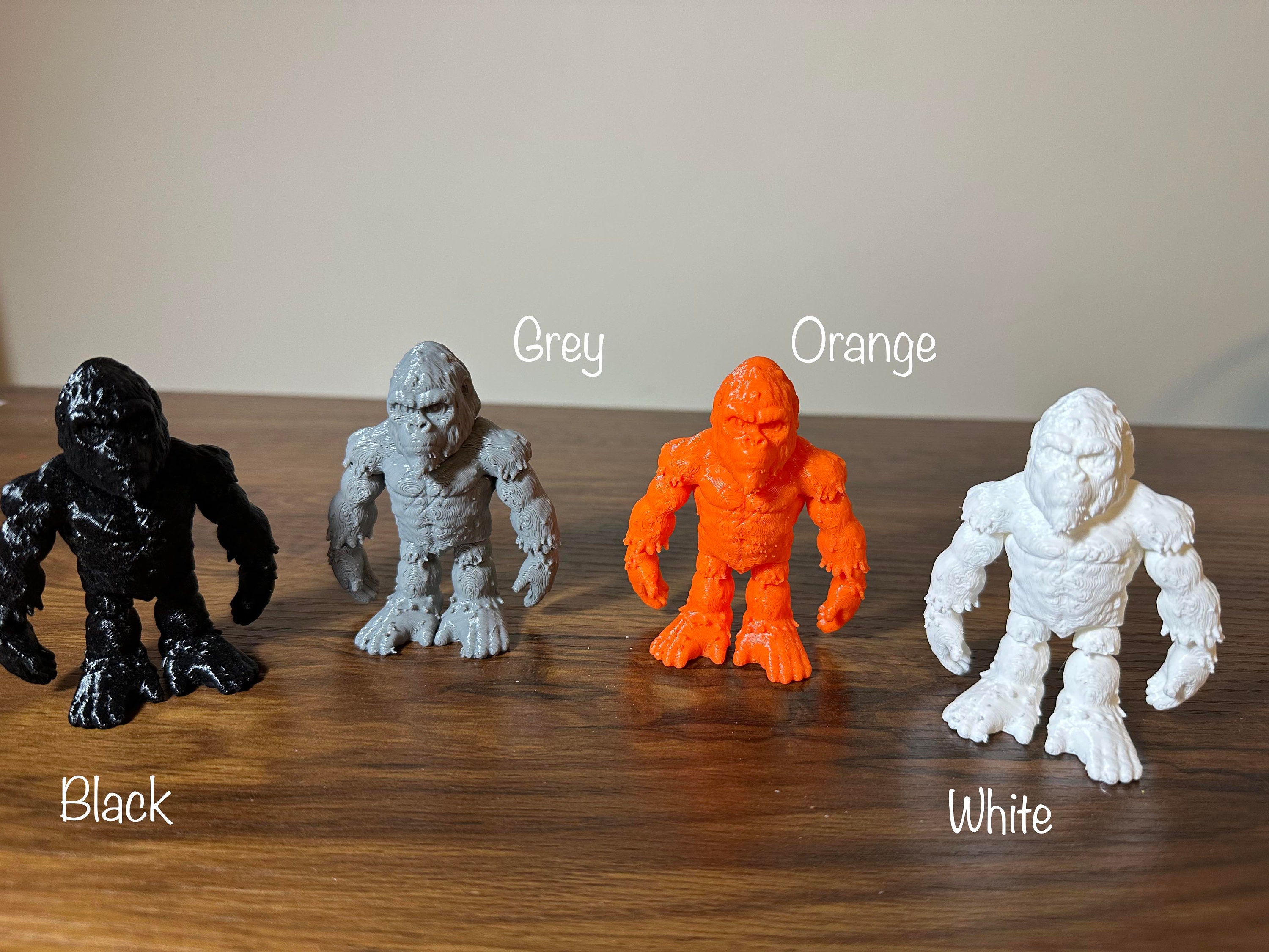 3d Printed Articulated Gorilla/giant Monkey/ape - Etsy