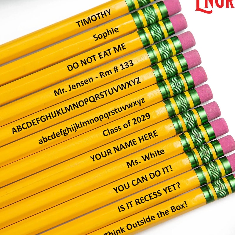 Custom Personalized Pencils - Etsy