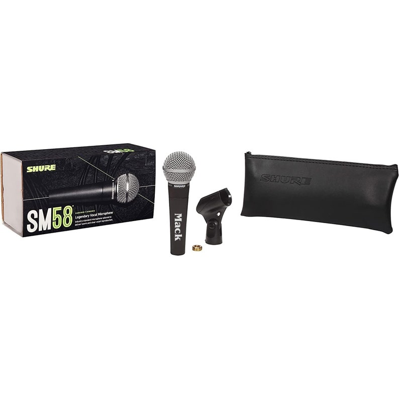 Personalized Microphone, Shure SM58 Laser Engraved Microphone, Custom ...