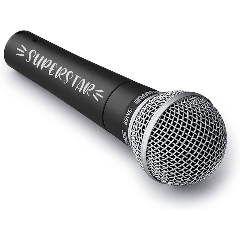 Personalized Microphone, Shure SM58 Laser Engraved Microphone, Custom ...