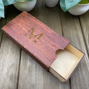 Personalized Handmade Wooden Money Box | Cash Box With Drawer | Fathers ...