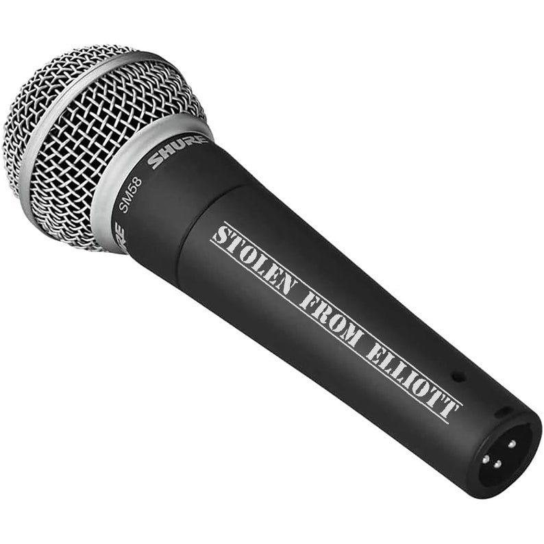 Personalized Microphone, Shure SM58 Laser Engraved Microphone, Custom ...