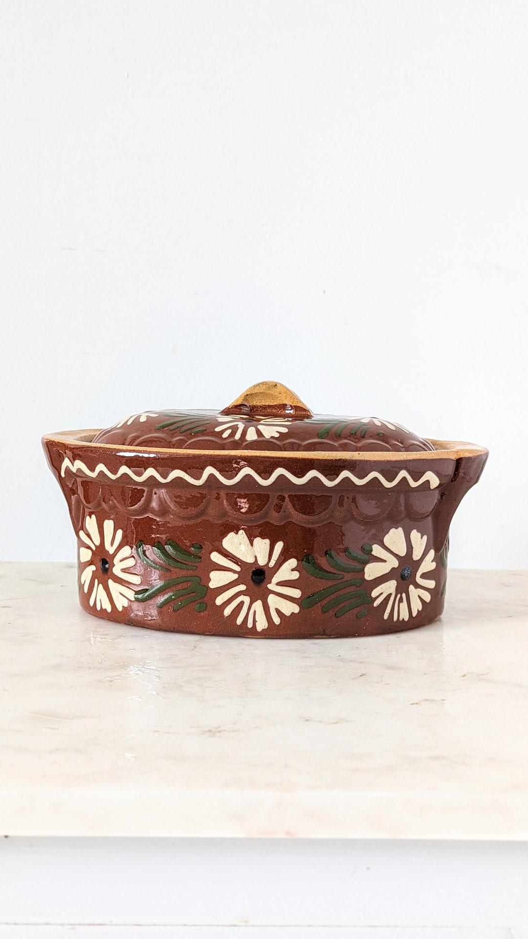 Vintage France Alsace Pottery Miniature Clay Tureen Oven Dish - Etsy