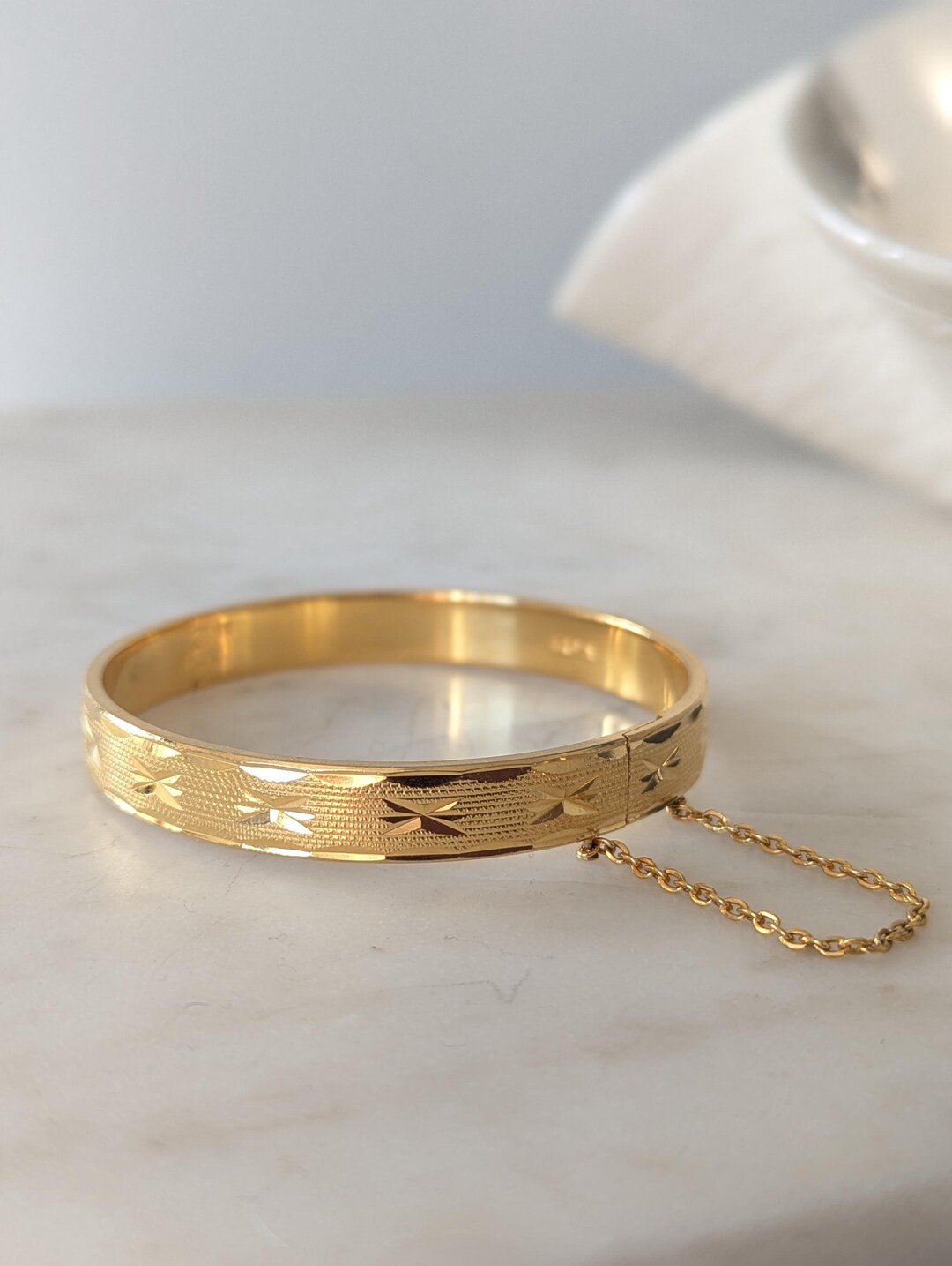 True Vintage 18K Rolled Gold Plated Star Bracelet - Etsy