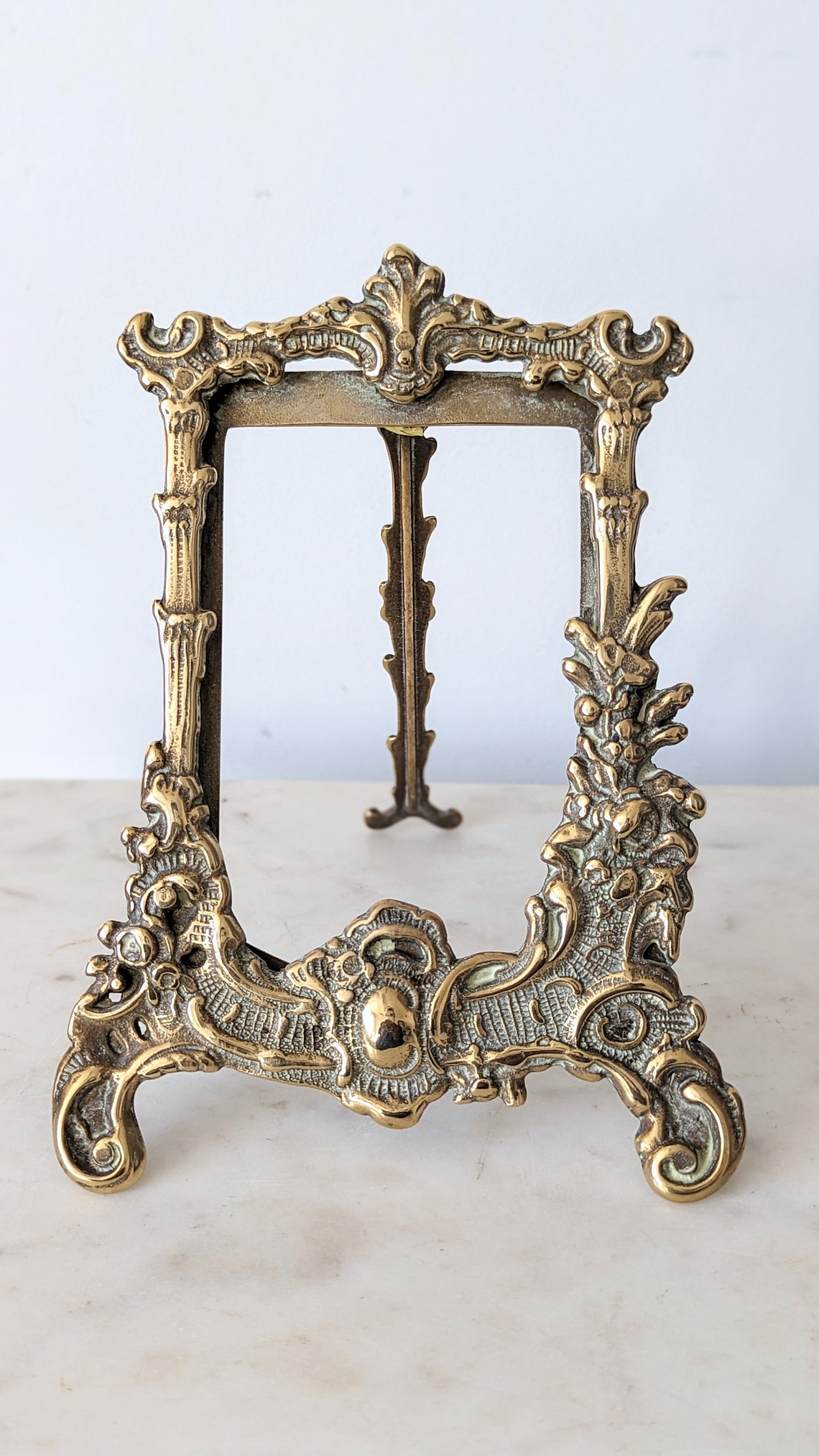 Vintage Antique Brass Rococo Style Picture Frame - Etsy