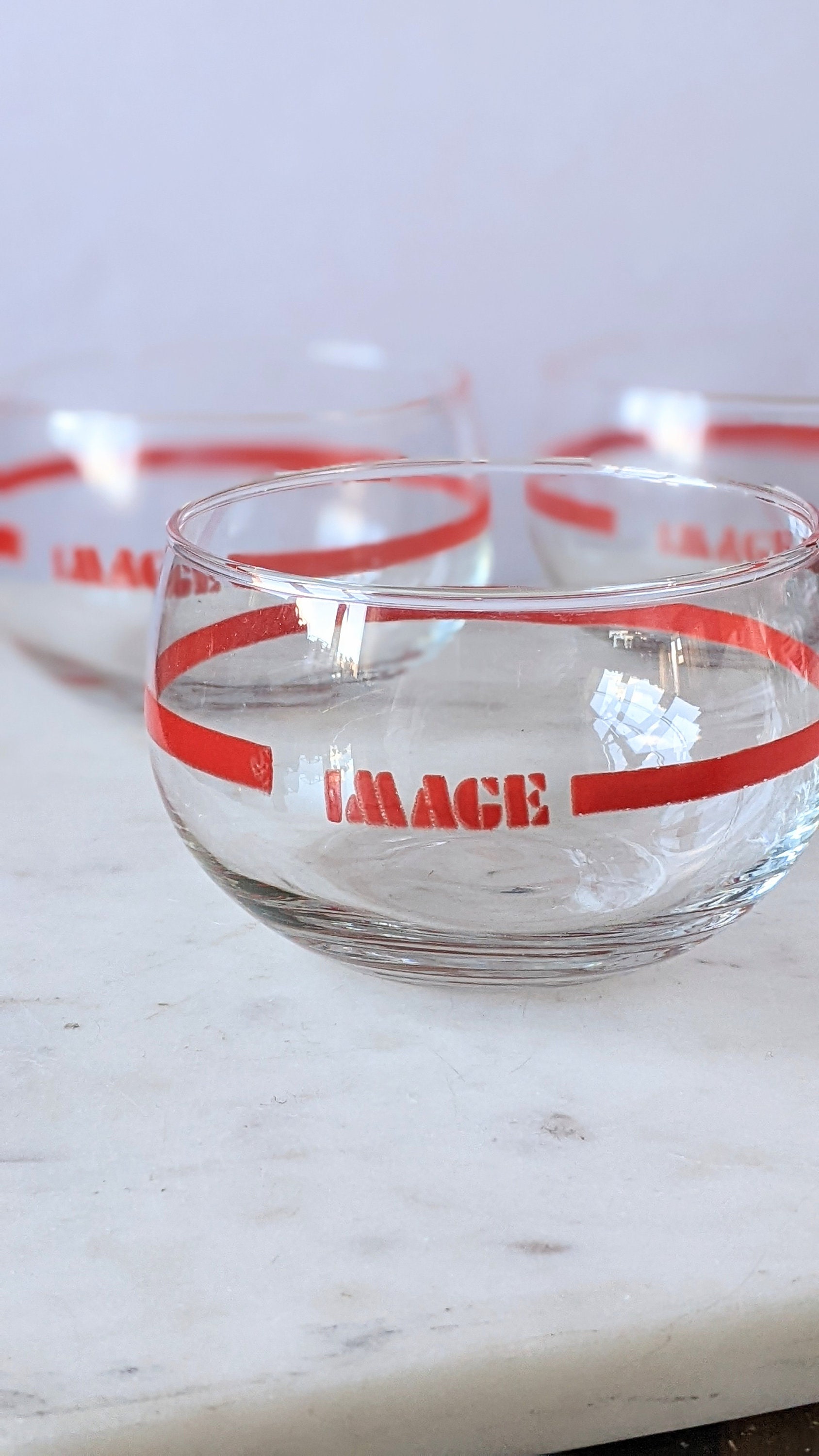 Vintage Rayware 80s Retro Red Pyrex Glass Cups Set of 3 - Etsy UK