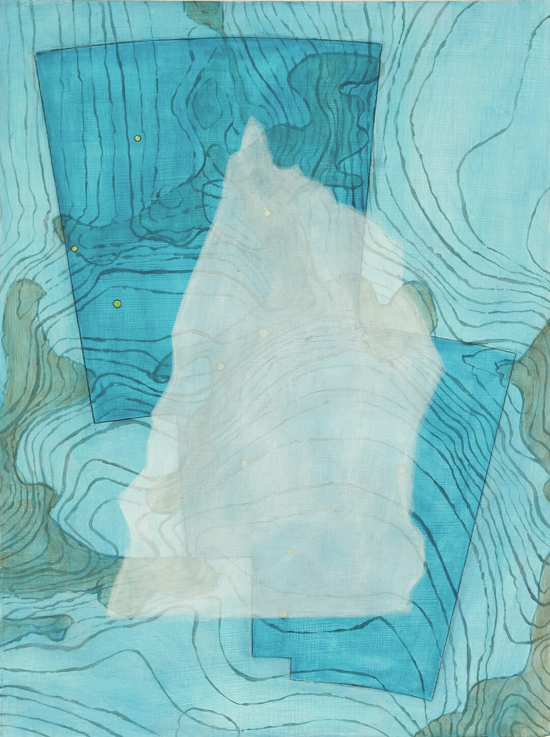 Profile in Ice (lupus) Painting of Iceberg, Constellation and Frozen ...