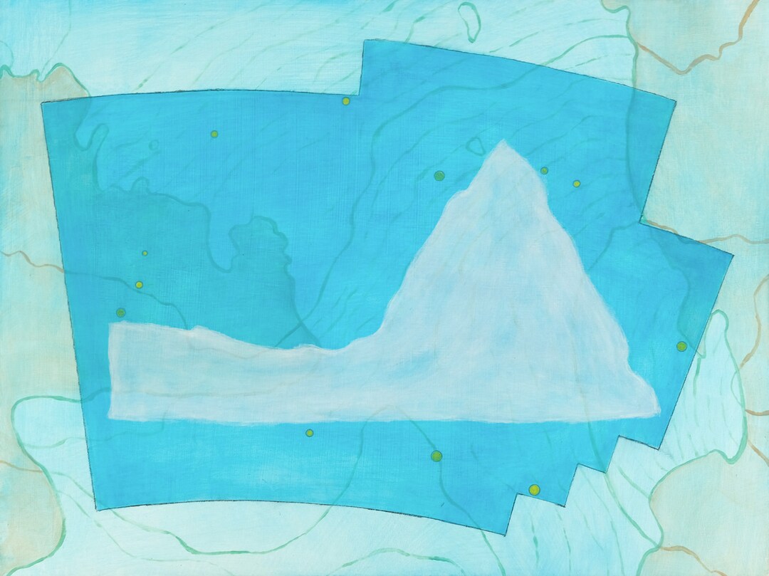 Profile in Ice (vela) Painting of Iceberg, Constellation and Frozen ...
