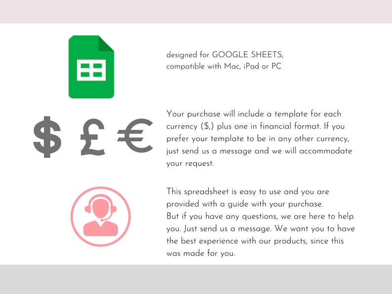 Simple and Basic Annual Budget Spreadsheet Template for Google Sheet ...