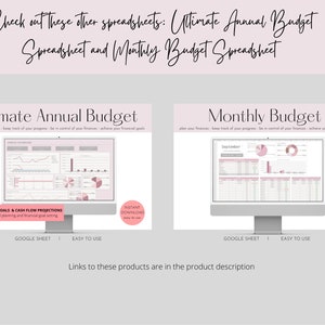 Annual Overview Spreadsheet for Google Sheets, Annual Budgeting ...