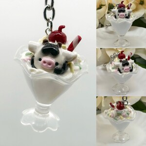 Mooshakes, the Polymer Clay Cow Milkshake Keychain - Etsy