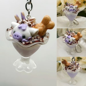 Mooshakes, the Polymer Clay Cow Milkshake Keychain - Etsy