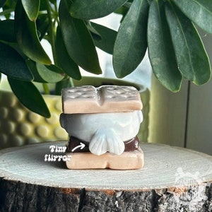 Smushed Sealmallow, the Smores Seal Clay Desk Friend - Etsy