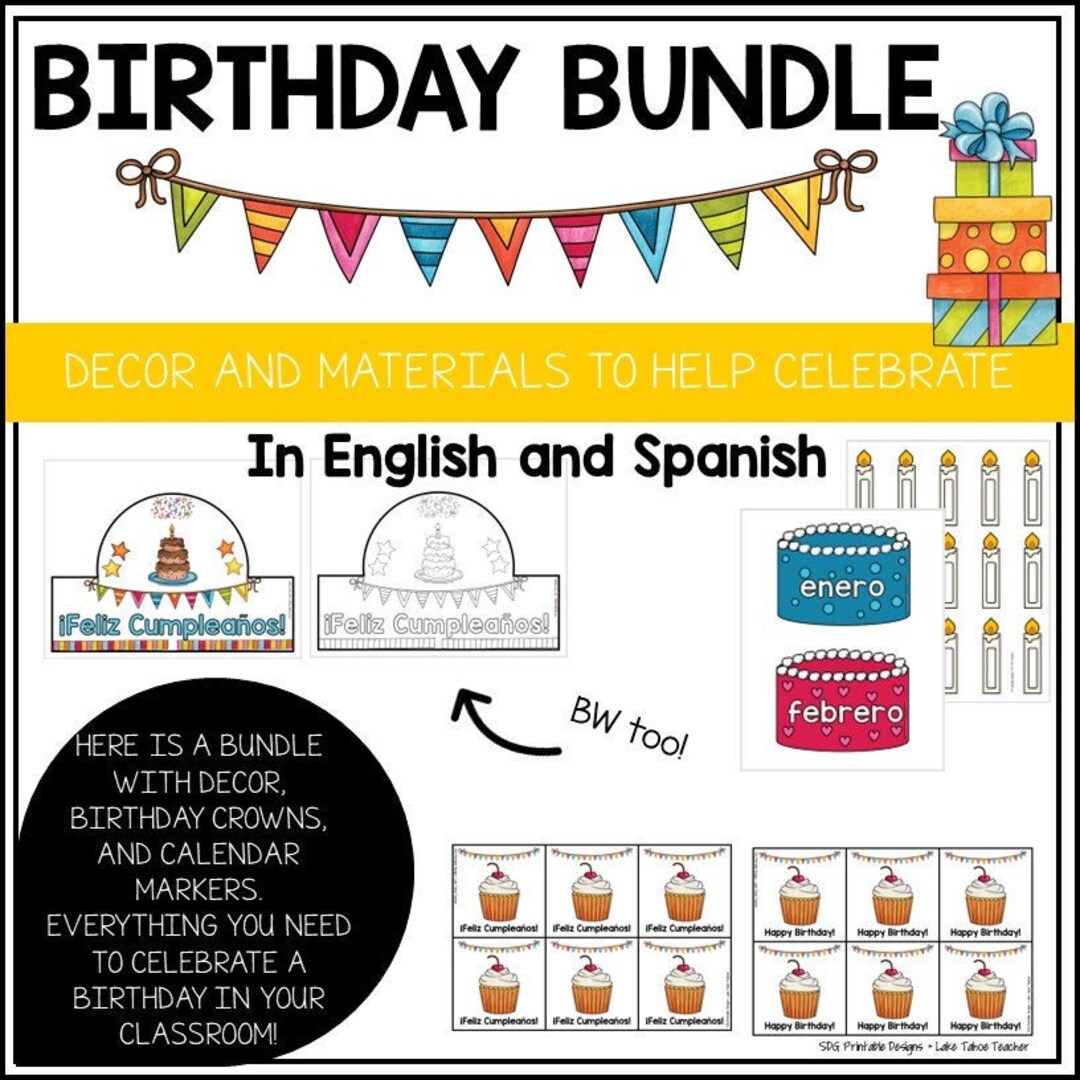 Classroom Birthday Bundle - Etsy