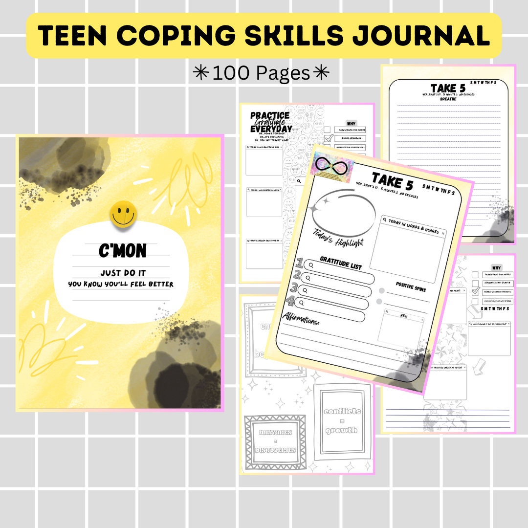 Teen Coping Skills Workbook,teen Mental Health, Self Care for Teens ...