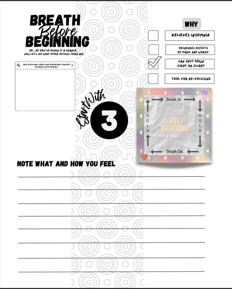 Teen Coping Skills Workbook,teen Mental Health, Self Care for Teens ...