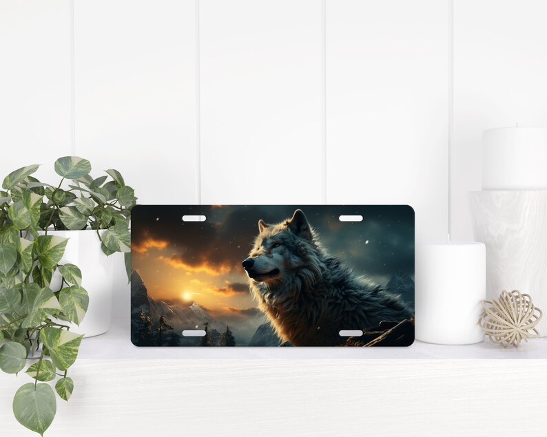 Wolf License Plate PNG, Lone Wolf License Plate Design, Wolf ...